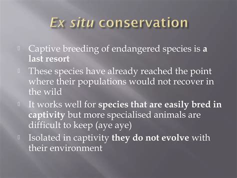 In Situ And Ex Situ Conservation Ppt