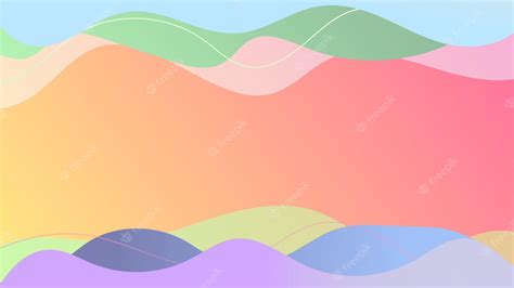 귀하의 디자인에 대 한 벽지 배경 엽서 배경에 대 한 완벽 한 추상 화려한 웨이브 라인 프레임 배경 그림 프리미엄 벡터