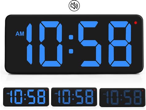 Amazon De Szelam Led Wanduhr Digital Uhr Gro E Digitale Wanduhr