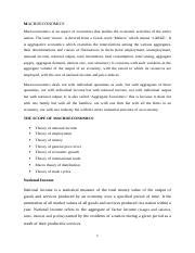 Macroeconomics Note For Lectures 2021 Docx MACROECONOMICS