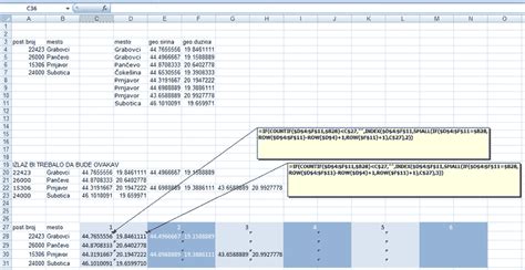Es Excel Dodavanje Vrednosti Spajanje Kolona