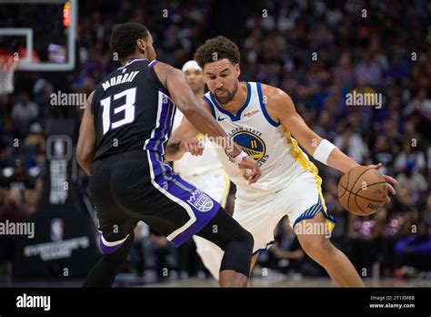 Sacramento Kings Forward Keegan Murray 13 Defends Golden State