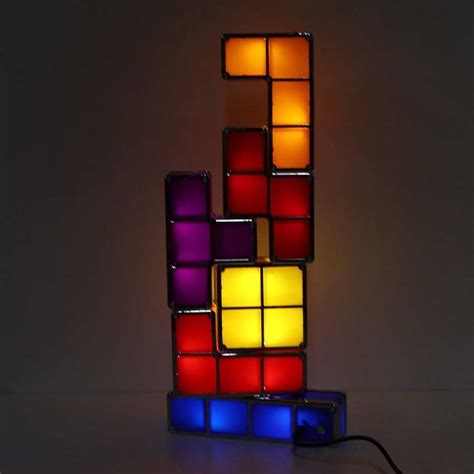Puzzle Stackable Led Light Colorful Block Construc Grandado