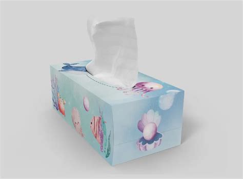 جعبه دستمال کاغذی طرح آکواریوم گرافیک با طعم تربچه
