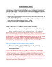 Pseudoscience Activity Docx Debunking Bad Science 30 Points With The Arrival Of Social Media