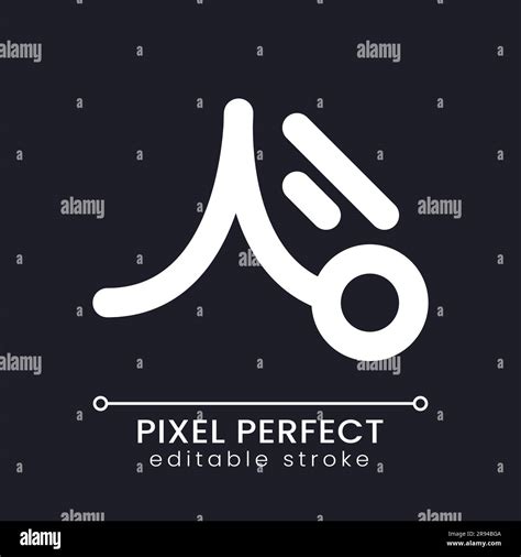 Animation Pixel Perfect White Linear Ui Icon For Dark Theme Stock