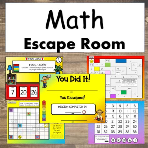 Math Escape Room Hands On Teaching Ideas