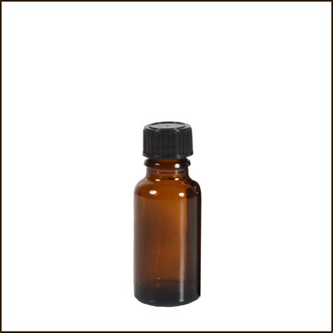 Flacon verre ambré ml avec bouchon