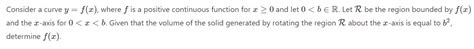 Solved Consider A Curve Y F X Where F Is A Positive Chegg