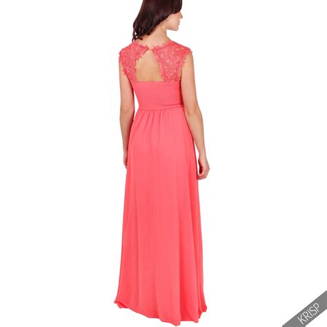 Womens Formal Long Prom Maxi Dress Evening Ball Gown Bridesmaid Party
