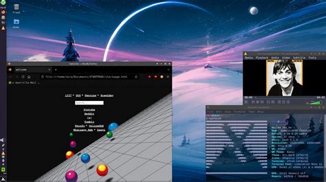 Xfce Comfy Xfce Desktop With Custom Browser Homepage Runixporn