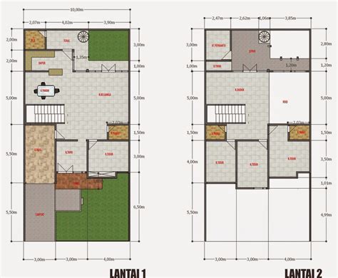 Denah Rumah Minimalis 1 Lantai Ukuran 7x20 Desain Rum Vrogue Co