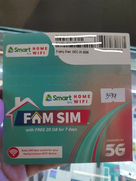Smart Bro Home Wifi Fam Sim Mobile Phones And Gadgets Mobile And Gadget Accessories Sim Cards On