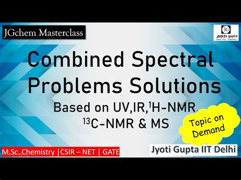 Combined Problem On Uv Ir 1h Nmr 13c Nmr And Mass Part 48 Off