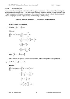Lesson Plan Maths Advanced Calculus And Complex Analysis Studocu