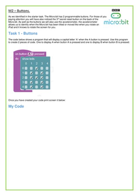 Bbc Micro Bit Block Programming Introduction Teaching Resources