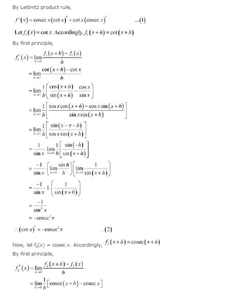Limits And Derivatives Class 11 Mathematics Ncert Solutions