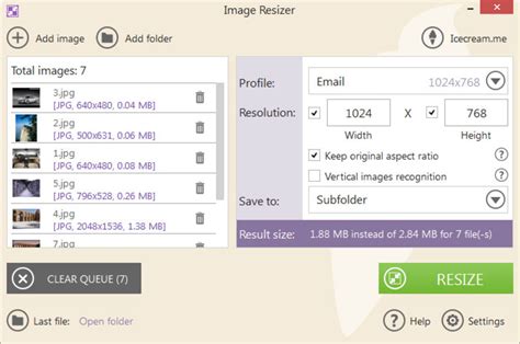Download Icecream Image Resizer 212 For Windows