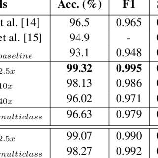The Results From The Patch Wise Classification On The Validation And
