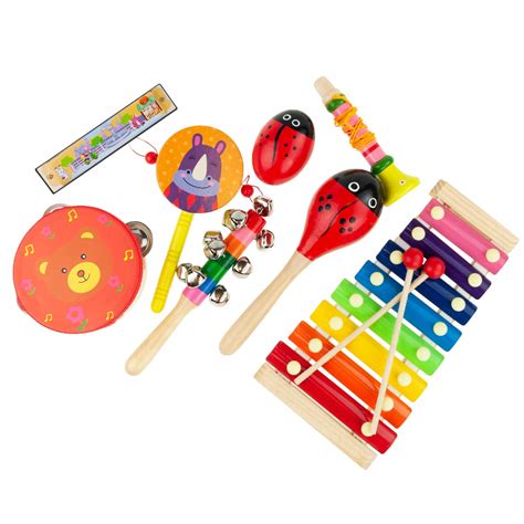 DREWNIANE INSTRUMENTY ZESTAW DLA DZIECI CYMBAŁKI 11501044577 Allegro pl