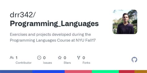 Github Drr342programminglanguages Exercises And Projects Developed During The Programming