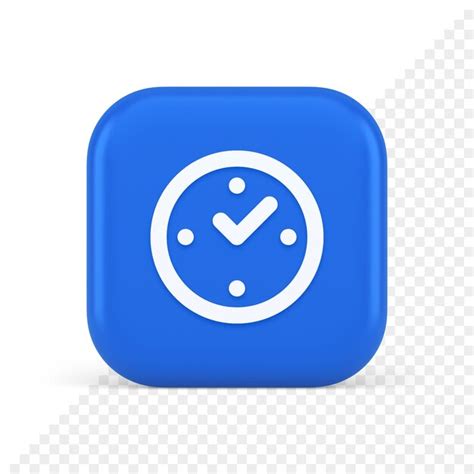 Premium PSD Watch Time Control Button Alarm Clock Deadline Checking Web App Design D