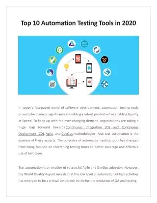 PPT Automation Testing Importance Benefits Automation Testing