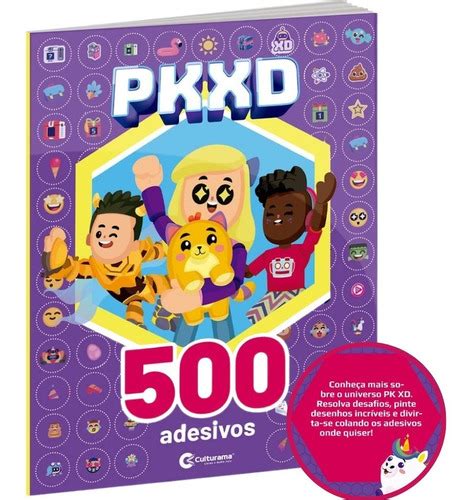Pkxd Jogo Livro Atividades E 500 Adesivos Pk Xd Games Infantil