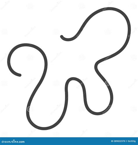 Line Bacteria On Laptop Icon Isolated On White Background Bacteria And Germs Cell Cancer