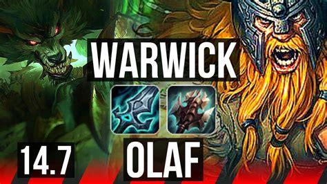 WARWICK Vs OLAF TOP 10 Solo Kills 800 Games 17 3 8 Legendary