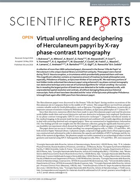Pdf Enhanced X Ray Phase Contrast Tomography Brings New Clarity To