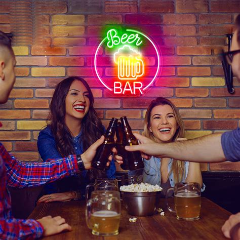 Beer Bar Neon Light Cool Creative T For A Pre Bar Mitzvah Party