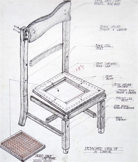 Exploded View Drawing Exploded View Interior Design Sketchbook Drawing Furniture