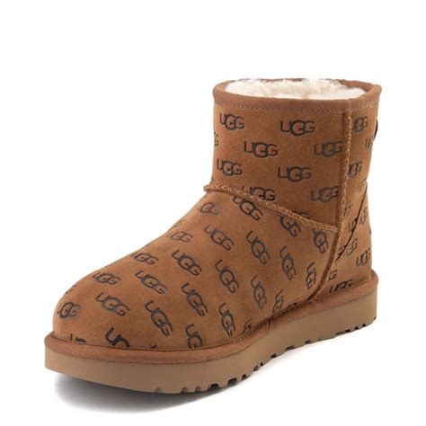 Womens Ugg® Classic Mini Ii Embossed Boot Chestnut Journeys