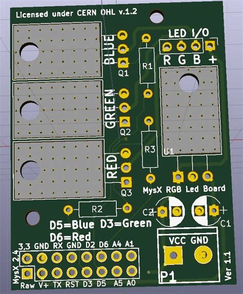 RGB Led Strip Board MysX OpenHardware Io Enables Open Source