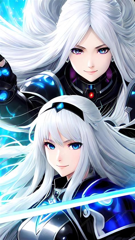 Premium Ai Image Beautiful Anime Female Warrior In Armor Cartoon