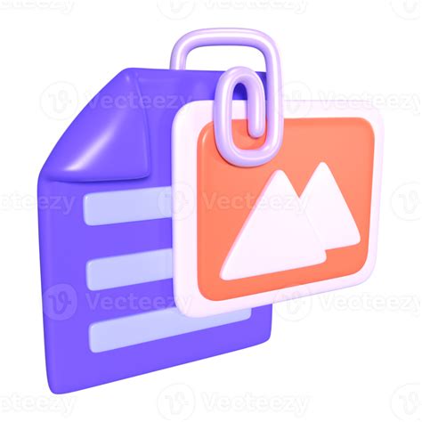Attachment 3d Illustration Icon 35896657 Png