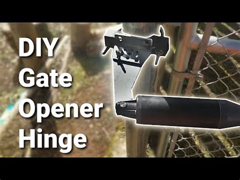 Diy Bracket For Swing Gate Opener And Install Operator For Chain Link
