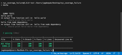 Coverage Fails For Local Node Module · Issue 1397 · Istanbuljsnyc