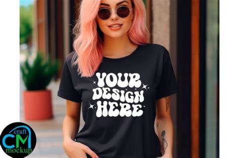 Bella Canvas 3001 Woman Model Mockup29 Graphic By Craft Mockup