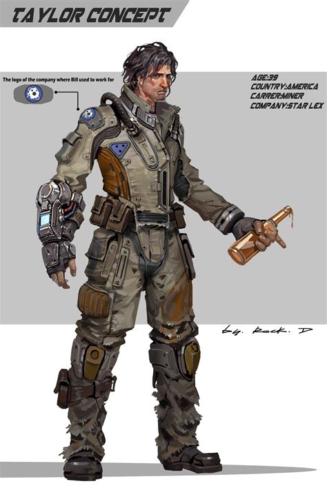 Miner Concept Rock D Cyberpunk Character Sci Fi Concept Art Sci Fi Rpg