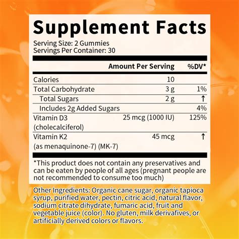Vitamin D3k2 Capsules Vitamin D3 5000 Iu And Vitamin K Mk7 200mcg For