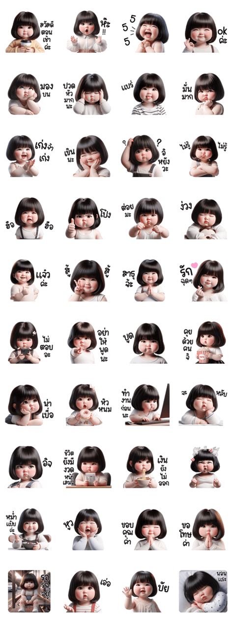 น้องแก้มแก้มน่ารัก สติ๊กเกอร์ไลน์ ของแท้ 100 ลิขสิทธิ์แท้ ไม่มีวันหมดอายุ อัพเดตข้อมูลลงขายใน