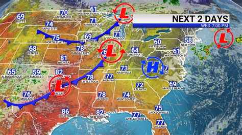Weather Fronts Map