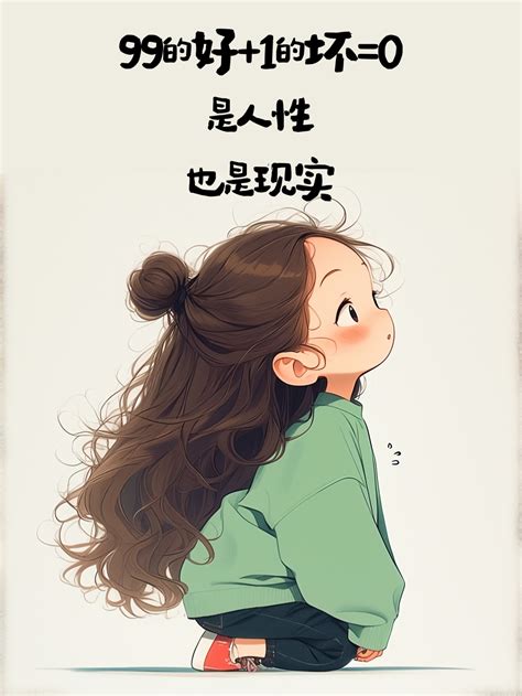小女孩 文案 现实 治愈 Ai玩表情 51052