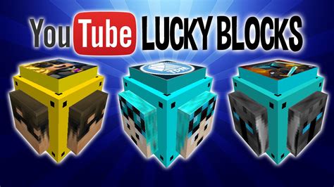 Youtubers Lucky Blocks Mod Dantdm Popularmmos Skydoesminecraft