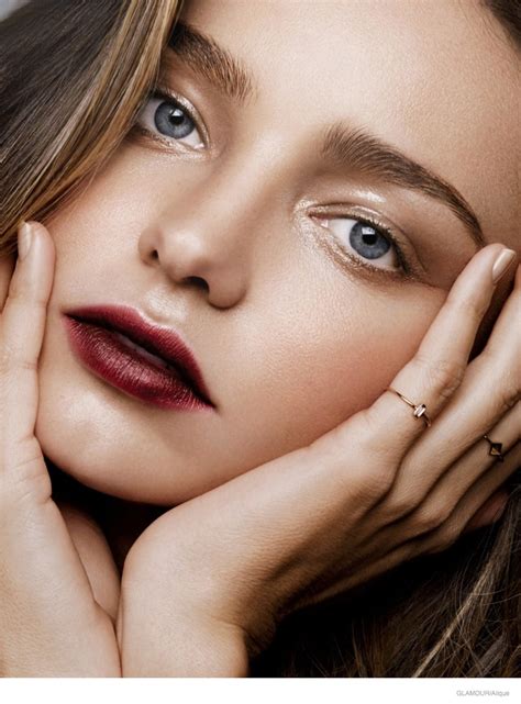 Miranda Kerr Takes On Springs Hottest Lipstick Shades In Shoot For Glamour
