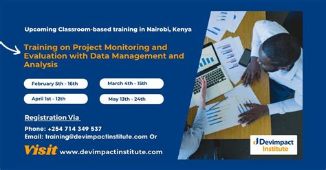 Training On Project Monitoring And Evaluation With Data Management And Analysis At Nairobi On