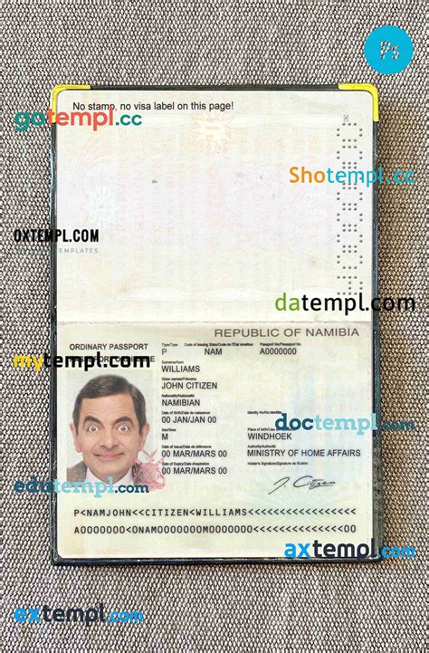 Sample Laos Passport Editable Psd Files Scan And Photo Look Templates