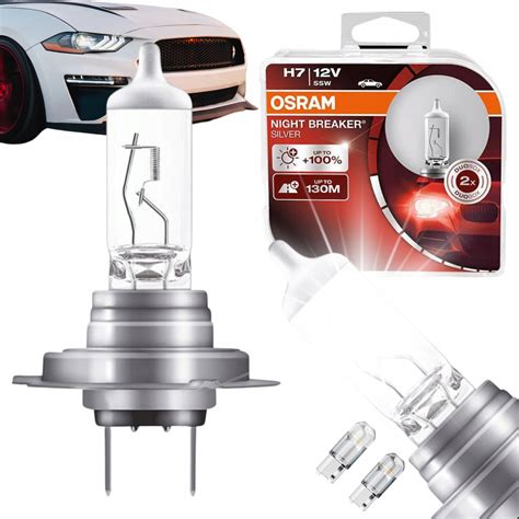 Osram ŻarÓwki H7 12v Mocne Efekt ŚwiatŁa 100 Night Breaker Silver